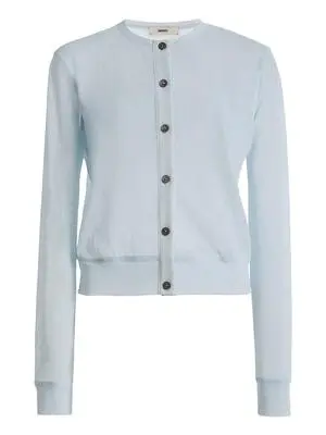 SIEDRES Poli Crewneck Cardigan - Blue
