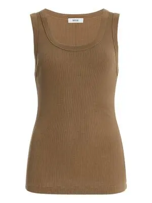 AGOLDE Agolde Poppy Cotton-Blend Ribbed Tank Top