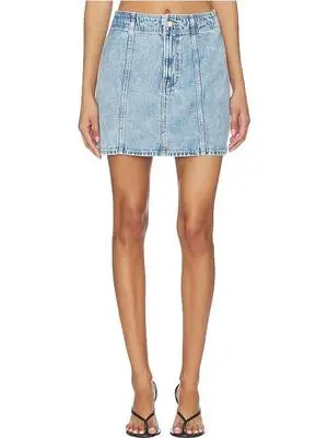 Veronica Beard Marquita Mini Skirt Denim - Blue
