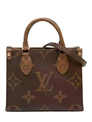 LOUIS VUITTON Onthego Bb Satchel Monogram Reverse - Brown