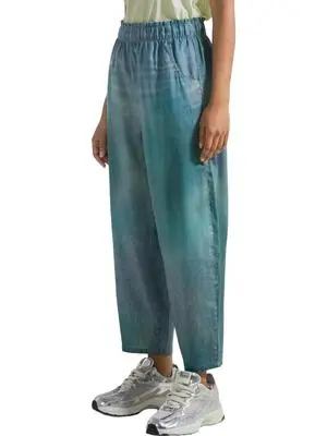 DEHA Faded-effect Wide Leg Trousers - Blue