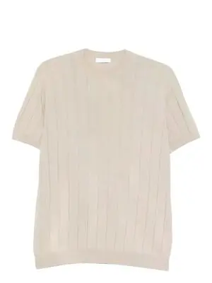 DIKTAT Vertical-ribbed Knit Sweater - Neutrals
