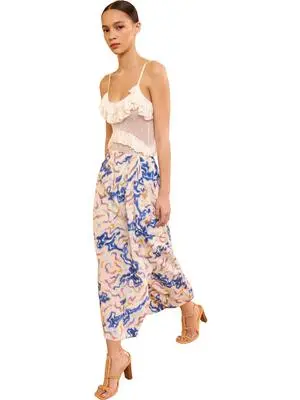 Ulla Johnson Magdalene Ruffle Silk Skirt - Prism