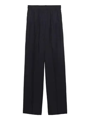 Prada Washed Silk Pants - Navy