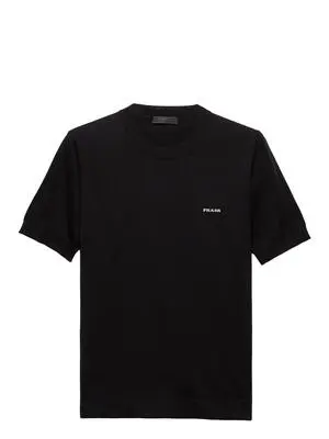 Prada Cotton Crew-neck Sweater - Black