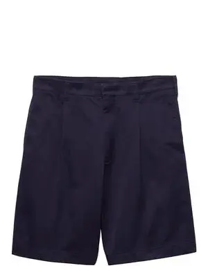 Prada Cotton Bermuda Shorts - Navy