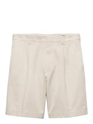 Prada Cotton Bermuda Shorts - Limestone