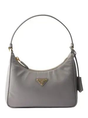 Prada Re-edition 2005 Re-nylon And Saffiano Mini Bag - Cloudy Gray