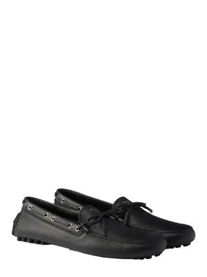 Prada Leather Driving Shoe - Black
