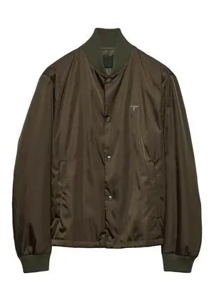 Prada Prada Re-Nylon Bomber Jacket Moss