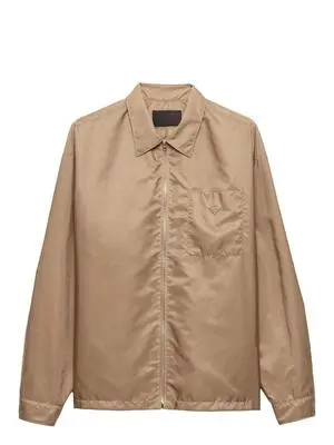 Prada Re-nylon Zipper Shirt - Beige