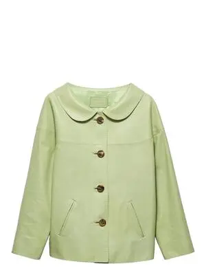 Prada Nappa Leather Jacket - Willow