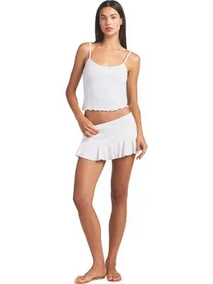 SKIMS Heavy Pointelle Mini Skort - Marble