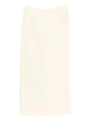 Wardrobe.NYC High-waisted Pencil Midi Skirt - Neutrals