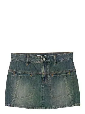 Helmut Lang Denim Mini Skirt - Blue