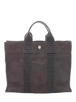 Hermès 2000s Canvas Handbag - Brown