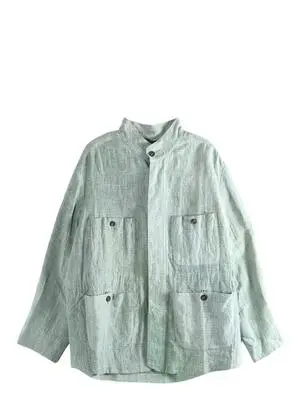 ZIGGY CHEN Linen Shirt Jacket - Green