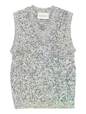 AMARANTO Marl-effect Vest - Neutrals
