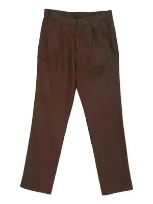 HEVO Torrecanne Pleated Trousers - Brown