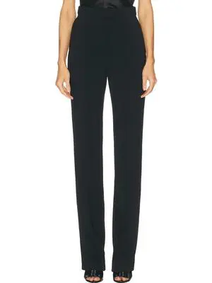 Valentino Garavani Double Crepe Stretch Pant - Nero