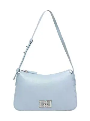 Bally Grained Leather Shoulder Bag - Blue