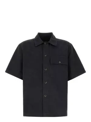 NINE:INTHE:MORNING Short-sleeve Chest-pocket Shirt - Blue