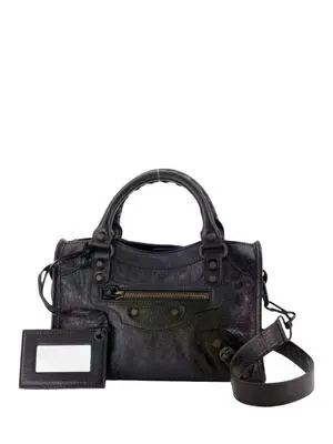 Balenciaga Mini Le City Lambskin Tote - Black