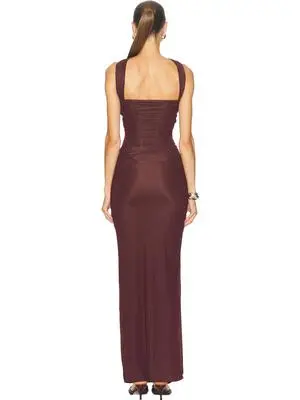 MAYGEL CORONEL Catedral Dress - Vino