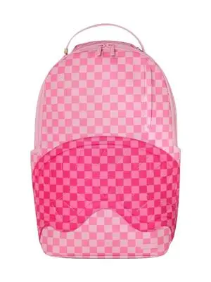 SPRAYGROUND Sharks In Paris Checkerboard Backpack - Pink