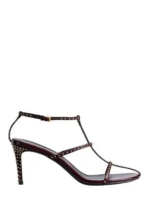 Khaite Cage Heeled Sandals - Red