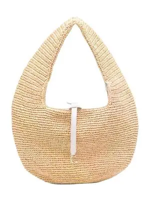COCCINELLE Woven Shoulder Bag - Neutrals