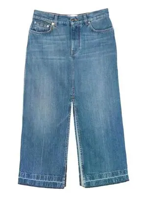 Givenchy Denim Midi Skirt - Blue