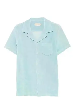 AURELIEN Resort Terry-cloth Shirt - Blue