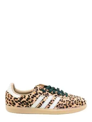 Adidas Samba Animal-print Sneakers - Neutrals