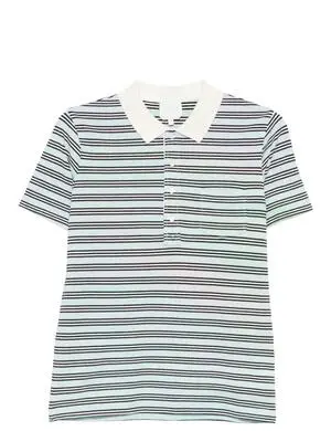 A.p.c. Striped Short-sleeves Polo Shirt - Blue