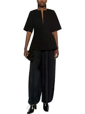 TOTEME Slit-detail Flared Blouse - Black
