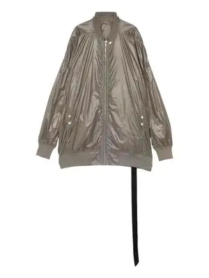 Rick Owens Ruched Zip-up Jacket - Grey
