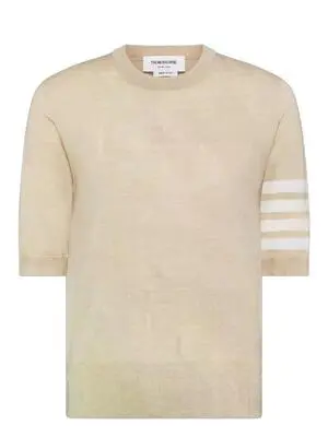 Thom Browne 4-Bar T-Shirt Neutrals