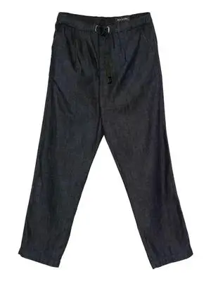 WHITE SAND Buckle-fastening Trousers - Blue