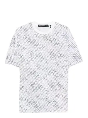 KARL LAGERFELD Logo-pattern T-shirt