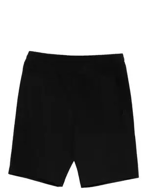 Karl Lagerfeld Logo-embroidered Elasticated Shorts - Black