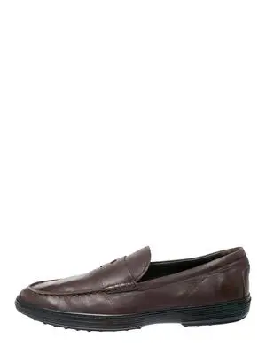 TOD'S Leather Penny Loafers - Brown