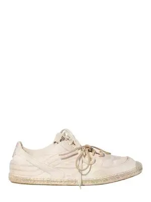 Miu Miu Gymnasium Canvas Espadrille Sneakers - Neutrals