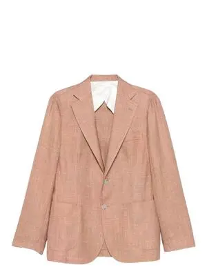 BARBA NAPOLI Single-breasted Blazer - Red
