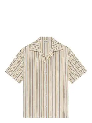 Drole De Monsieur Rayee Relaxed Fit Chemise Stripe Shirt - Multicolor