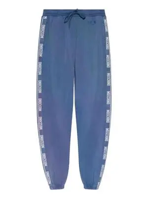 Moschino Logo Drawstring Track Pants - Blue