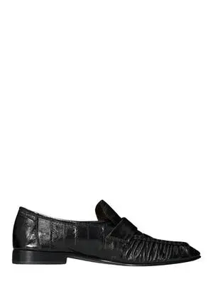 THE ROW Soft Loafer Black