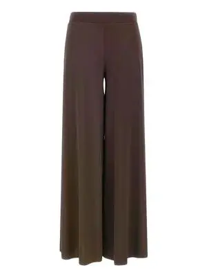 KAOS Elasticated-waistband Trousers - Brown