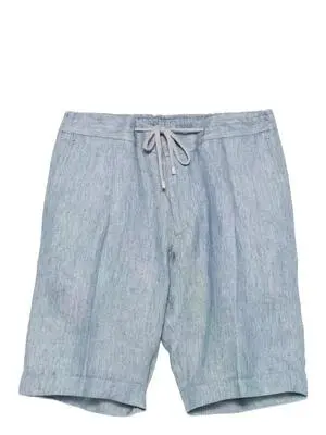 BARBA NAPOLI Capri Drawstring Shorts Blue
