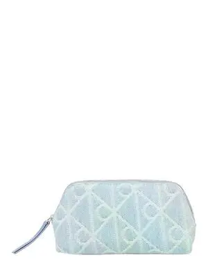 Calvin Klein Monogram Denim Wash Bag - Blue